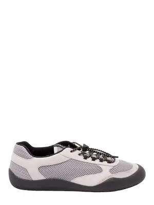 Prada Speedrock Leather And Mesh Sneakers - Multicolor