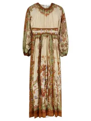 Zimmermann Indra Cotton And Silk Dress - Multicolor