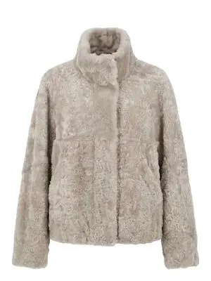 Brunello Cucinelli Lamb Fur Jacket - Multicolor