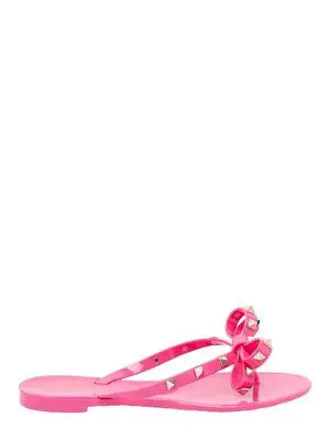 Valentino Garavani Pvc Rockstud Thong Sandals - Multicolor