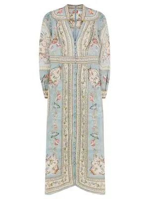 Zimmermann Roselight Linen Dress - Multicolor