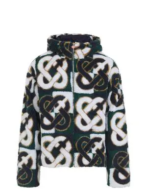 Casablanca Check Monogram Fleece Jacket - Multicolor