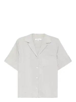 Maison Kitsuné Striped Resort Shirt - Grey