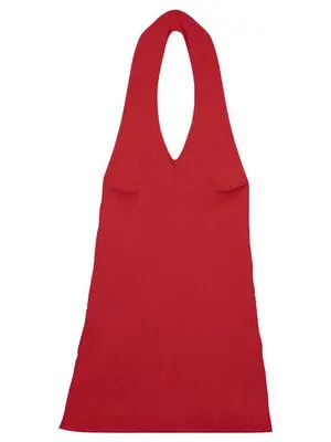 MARIANNE BY MARIE JORDANE Edie Open-back Pointelle Midi Dress - Red
