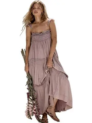 Free People Free People Wishful Bloom Maxi Dress Thistle