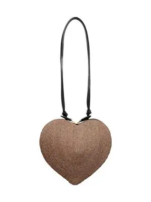 Alaïa Raffia Shoulder Bag - Brown