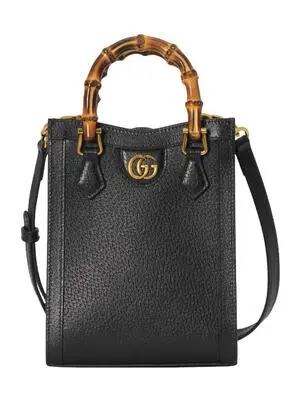 Gucci Bamboo Handle Tote Bag - Black