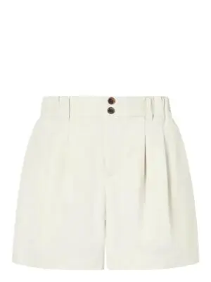 Varley Tansy Pleated Shorts - Ivory