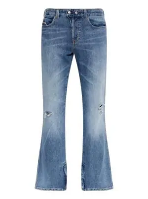 DIESEL® Distressed Flared Jeans - Blue