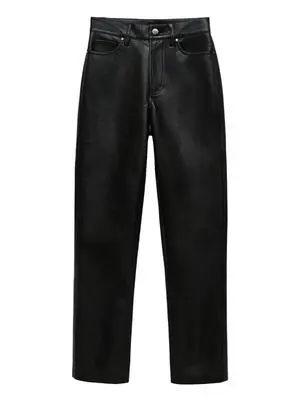 ANINE BING Straight Leg Trousers - Black
