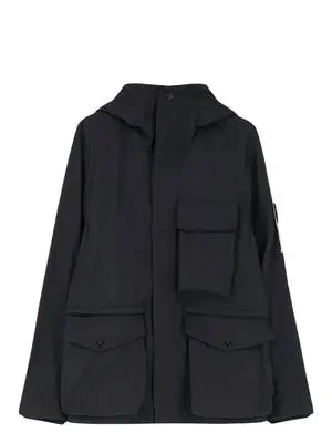 Stone Island Long-sleeved Jacket With Flap Pockets - Black