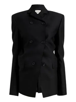 Khaite Rolo Double-breasted Blazer - Black