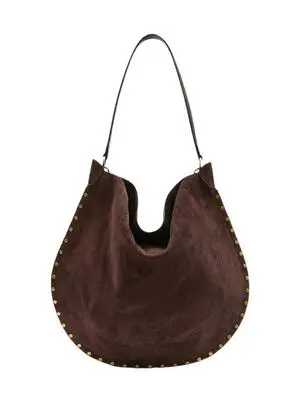 Isabel Marant Étoile Isabel Marant Oskan Hobo Soft Bag With Stud Embellishments Red