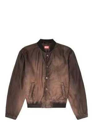 DIESEL® Embroidered Phoenix Bomber Jacket - Brown
