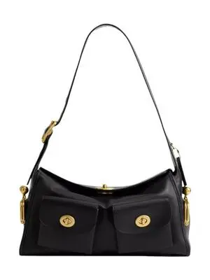 COACH Turnlock Haversack Bag - Black
