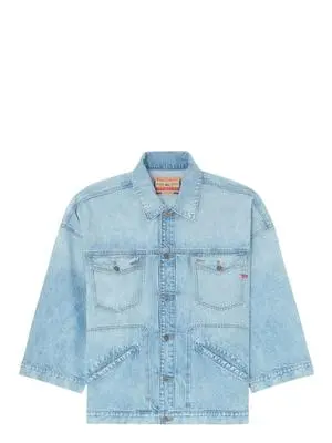DIESEL® Diesel De-Lin Bartack-Stitch Denim Jacket