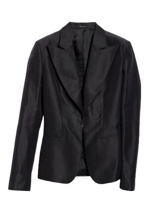 Gucci Fine Silk Faille Jacket - Black