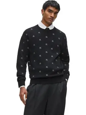 Karl Lagerfeld Monogram Knitted Sweater - Black