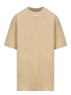 Prada Cotton Patch T-shirt - Cream