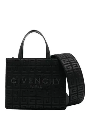Givenchy Mini G-tote Bag With Monogram Pattern - Black