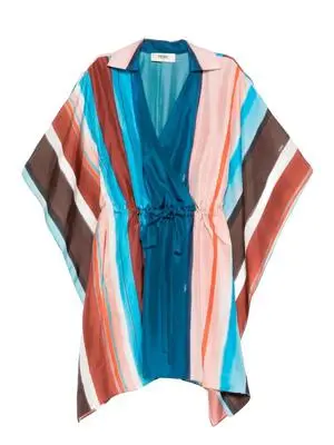 Fendi Habutai Striped Dress - Multicolor