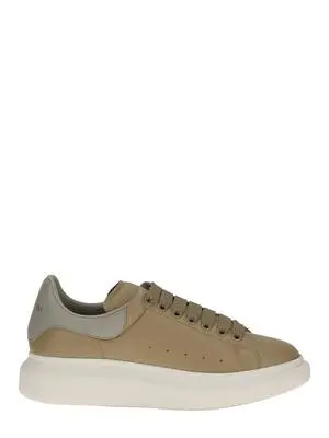 Alexander McQueen Leather Platform Sneakers - Cream