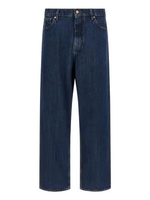 JIL SANDER Straight Leg Jeans In Cotton Denim - Blue
