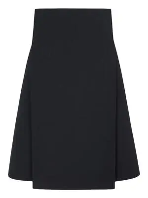EMILIA WICKSTEAD Birdseye Suiting Skirt - Black