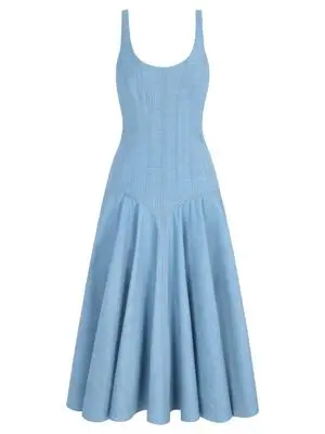 EMILIA WICKSTEAD Emilia Wickstead Harmoni Melange Summer Wool Dress