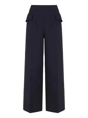 EMILIA WICKSTEAD Brissa Trousers In Birdseye Suiting - Black