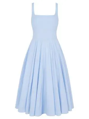 EMILIA WICKSTEAD Nikush Dress In Icy Denim - Blue