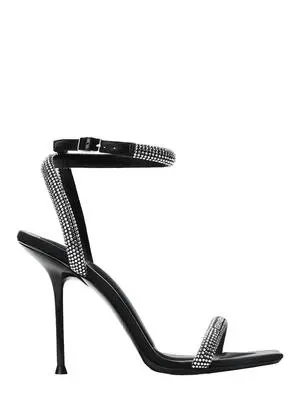 Alexander Wang Julie Crystal Embellished Sandals - Black