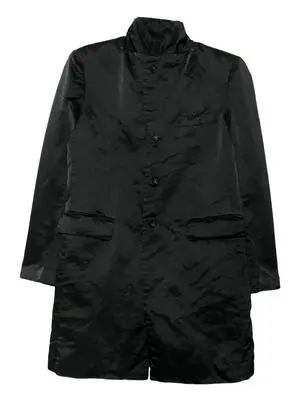 Comme Des Garçons Satin Finish Layered Effect Jacket - Black