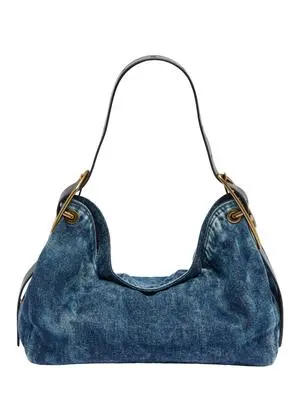 DIESEL® D-line Denim Shoulder Bag - Blue