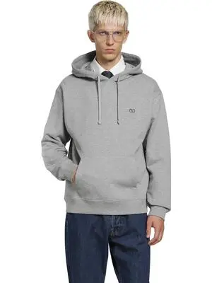 Valentino Garavani Vlogo Hoodie - Grey