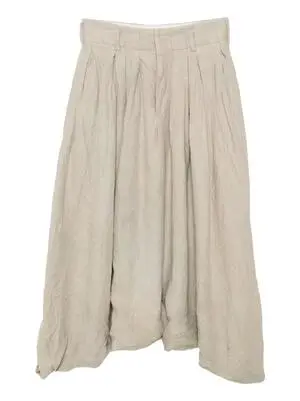 Comme Des Garçons Gathered Voluminous Trousers - Neutrals