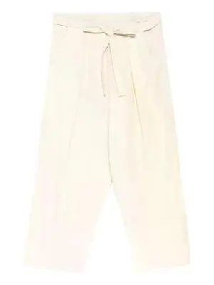 FORME D'EXPRESSION Vertical Stripe Trousers - Neutrals