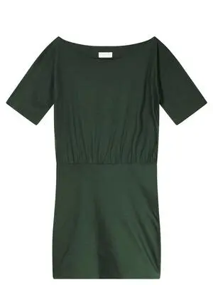 MARIANNE BY MARIE JORDANE Loulou Asymmetrical T-shirt Dress - Green