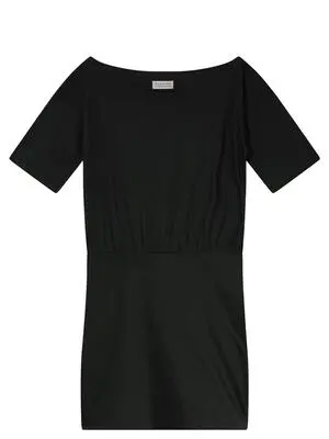 MARIANNE BY MARIE JORDANE Loulou Asymmetrical T-shirt Dress - Black