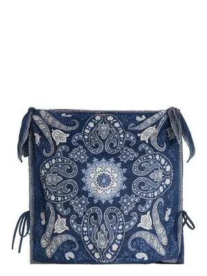 Sea Emelina Printed Linen-cotton Top - Navy