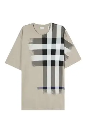 Burberry Crew Neck T-shirt - Nude