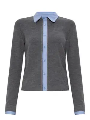 GUCCI Gucci Logo-Embossed Cardigan