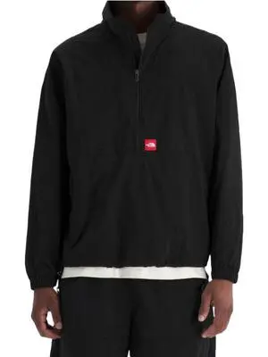 The North Face Red Box Taslan Half Zip Pullover Jacket - Black