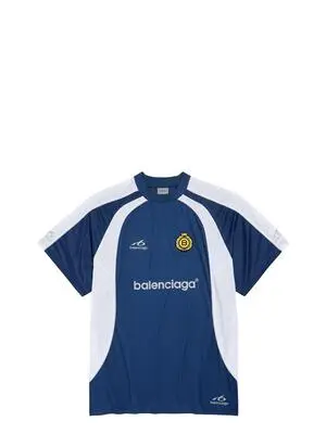 Balenciaga Contrast Sports T-shirt - Navy