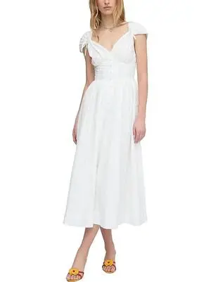 Hill House Home The Lucille Dress - White Crinkle Check