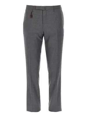 Incotex Incotex Wool Tailored Trousers Grey