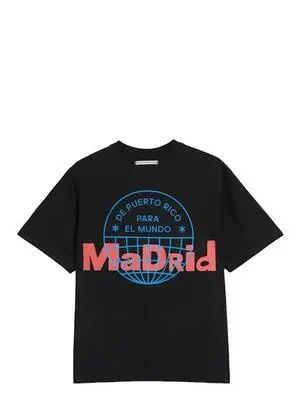 Adidas X Bad Bunny Dtmf Tour Madrid Heavyweight Merch Tee - Black