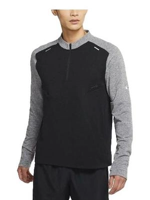 Nike As Nk Rn Dvn Pinnacle Midlay Long Sleeve Top - Black