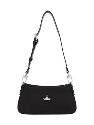 VIVIENNE WESTWOOD Tasha Twill Shoulder Bag - Black