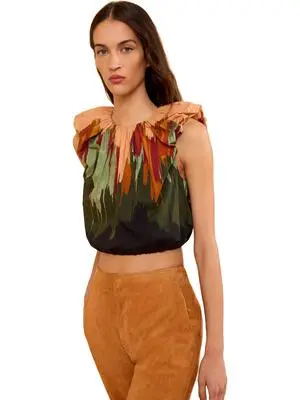 Ulla Johnson Gracie Cotton Top - Agate